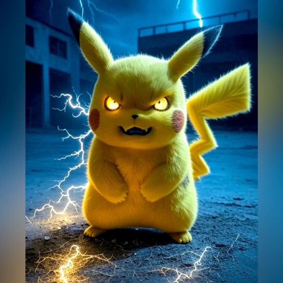 Pokemon | Other | Pikachu Evil Original Art Nft Encrypted Artwork ...